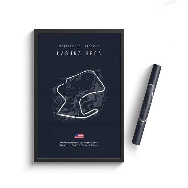 Laguna Seca Circuit Poster