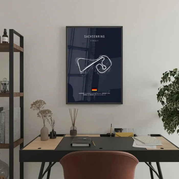 Sachsenring Circuit Poster